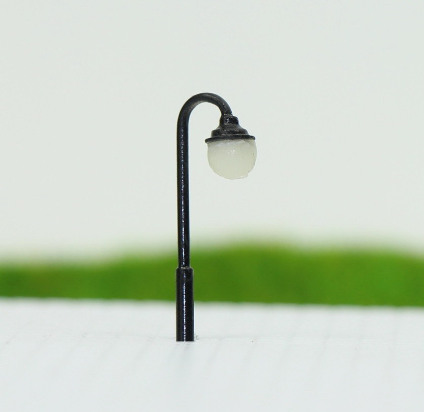 10pcs Model Railway Train Lamp Post Street Lights HO OO Scale LEDs ...
